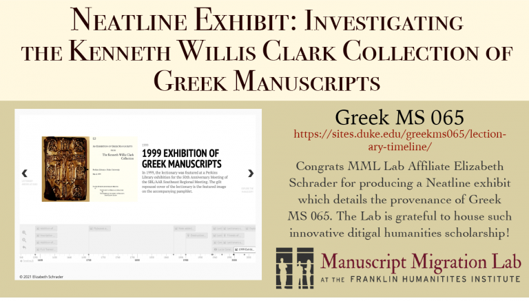 Manuscript Migration Lab